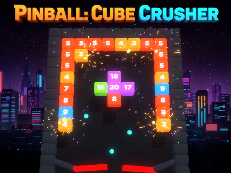 Pinball: Cube Crusher 🕹️ Jouez en ligne sur Sgames